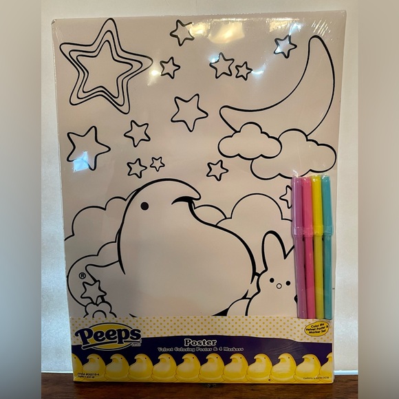 Peeps | Toys | 207 Peeps Coloring Poster And Puzzle Nwt | Poshmark